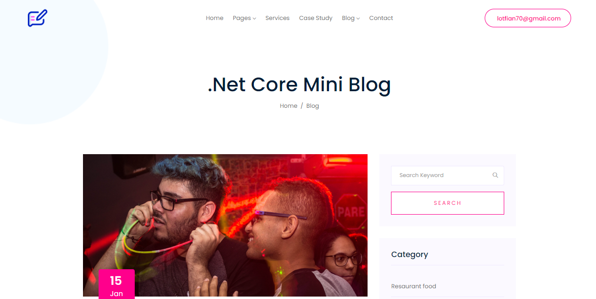 GitHub - lotfian/Dot-Net-Core-Mini-Blog: A simple Blog App in ASP.NET ...